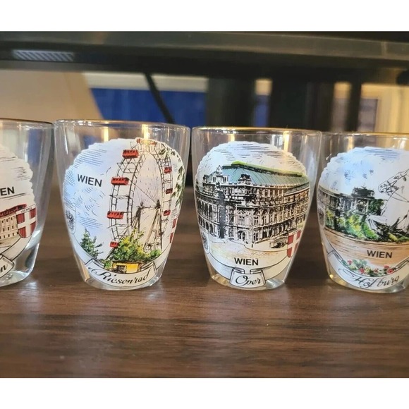 unknown | Dining | 5 Small Shot Glasses Marked France | Poshmark